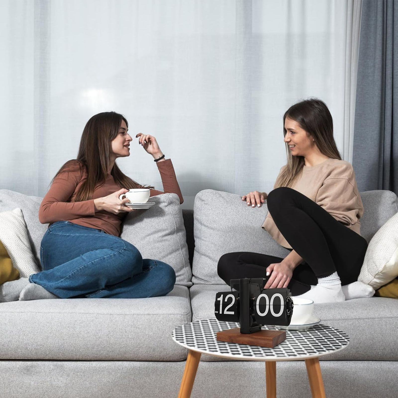 Christmas Clearance Clock,Digital Flip Down Clock Retro Automatic Page ...