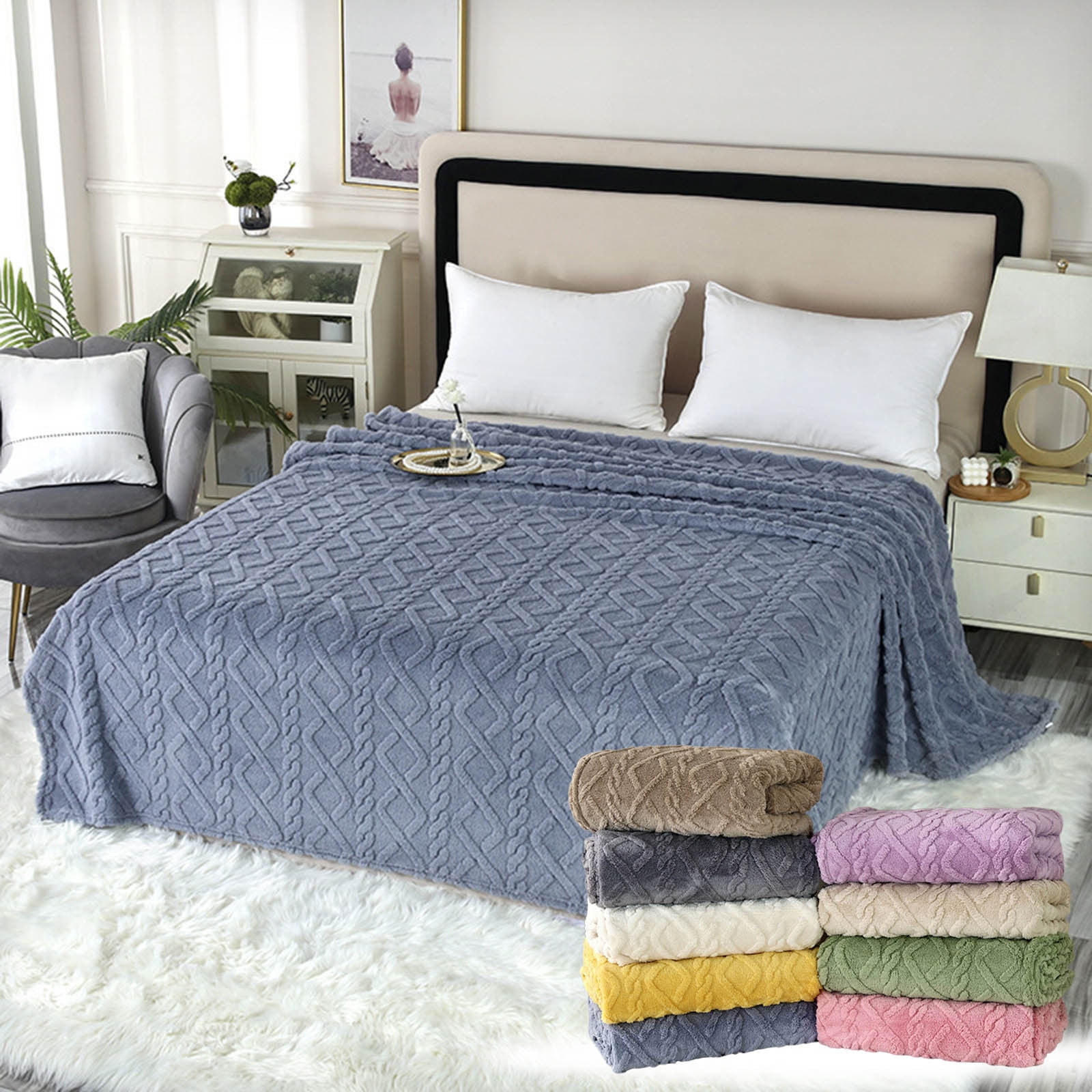 Christmas EDHITNR Full Size Blanket, Full Size Blankets For Bed, Double ...