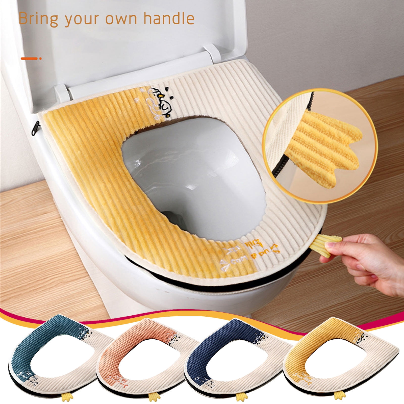 Christmas EDHITNR Raised Toilet Seat With Handles, Toilet Lid Covers ...