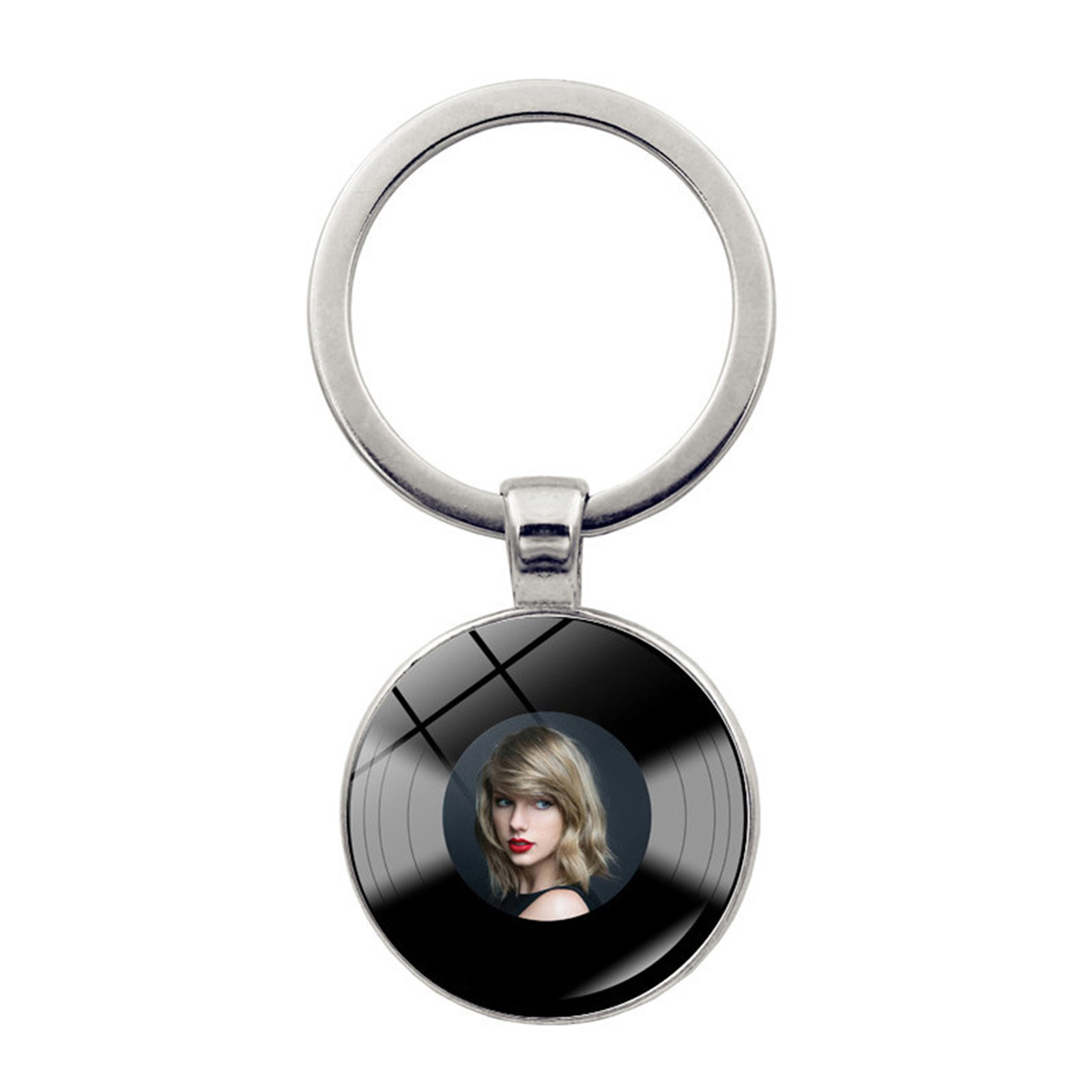 Christmas Clearance Fashion Keychain Pendant, Moldy Black Vinyl Record ...