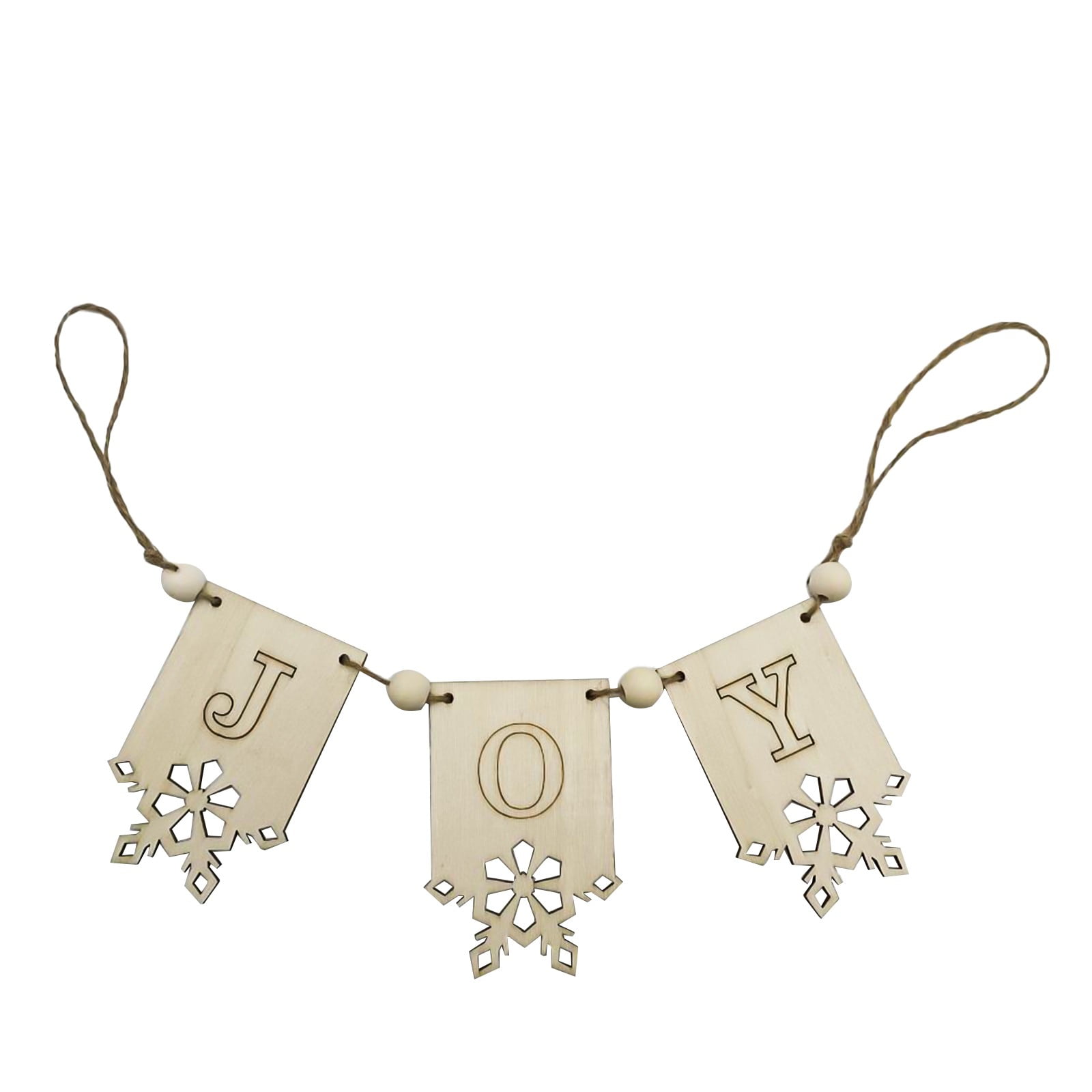 Christmas Clearance! Fenull Hangs, New 2024 Wooden Snowflake Letter ...