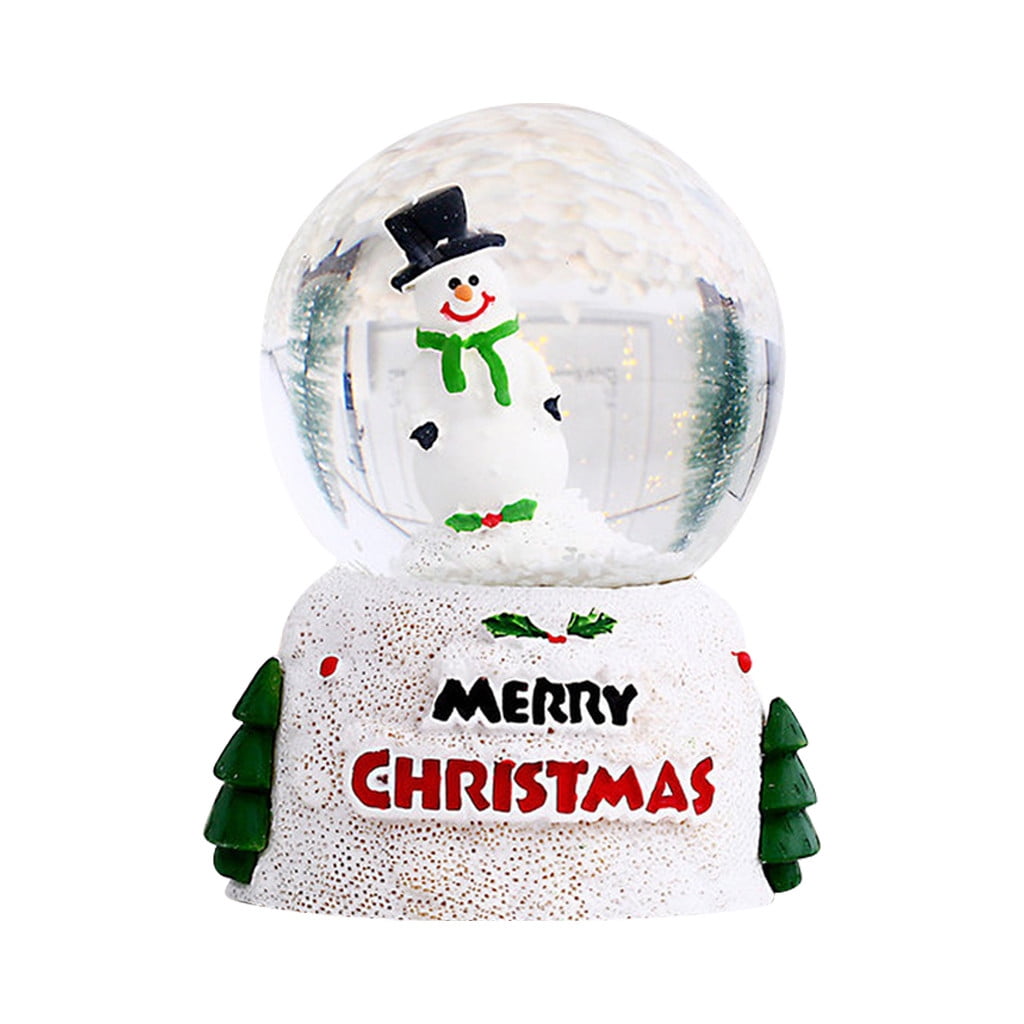 Christmas Clearance Christmas Glass Snow Globe Water Globe with Music ...