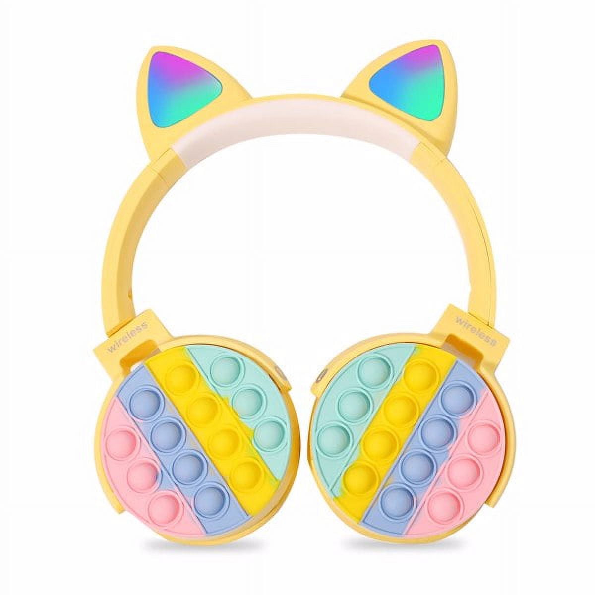 Christmas Clearance! Kids Headphones Headphones for Girls Foldable Cat ...