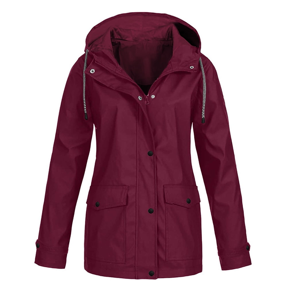 Christmas Clearance! QLEICOM Jackets for Women, Women's Waterproof ...