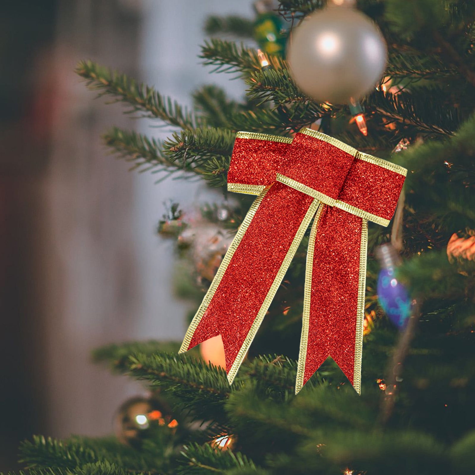 Christmas Clearance Sales! Mini Christmas Tree Bow Outdoor Decorations ...