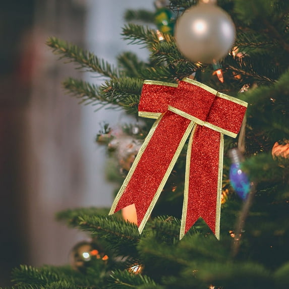 Christmas Clearance Sales! Mini Christmas Tree Bow Outdoor Decorations ...