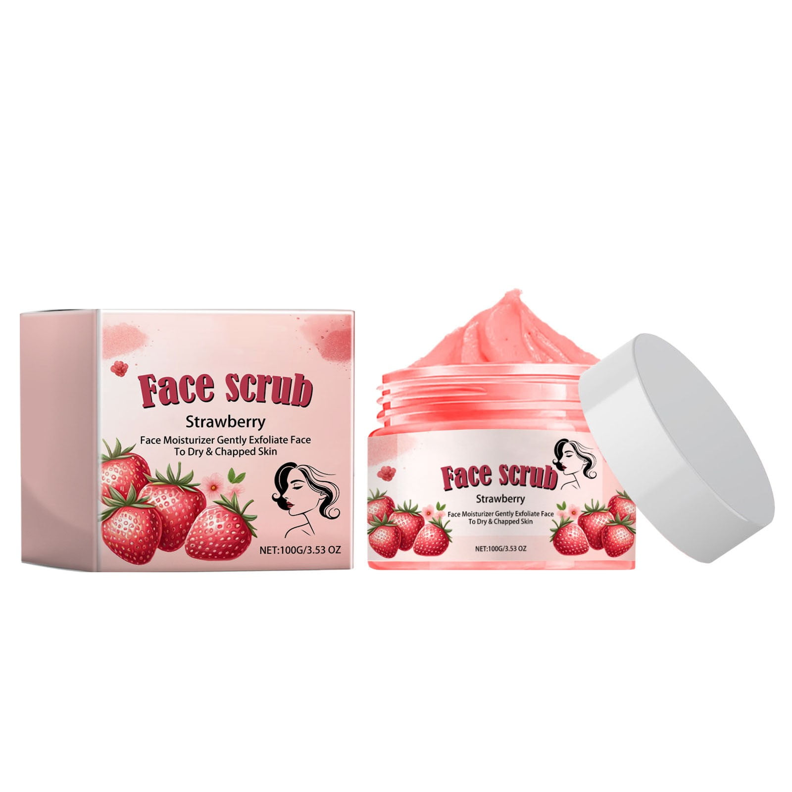 Christmas Clearance Shin Care Strawberry Scrub Moisturizes Lips Face ...