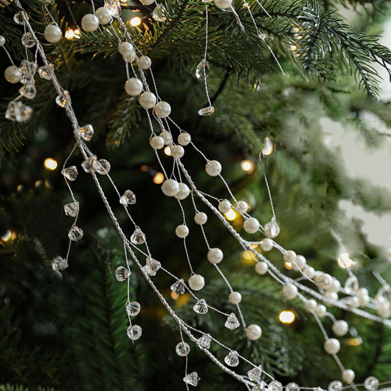 Stunning 1.2m Acrylic Bead String Garland with Pearl and Crystal ...