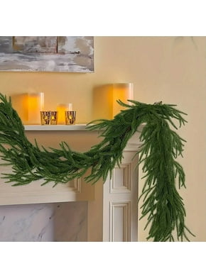 Flocked Christmas Garlands - Walmart.com