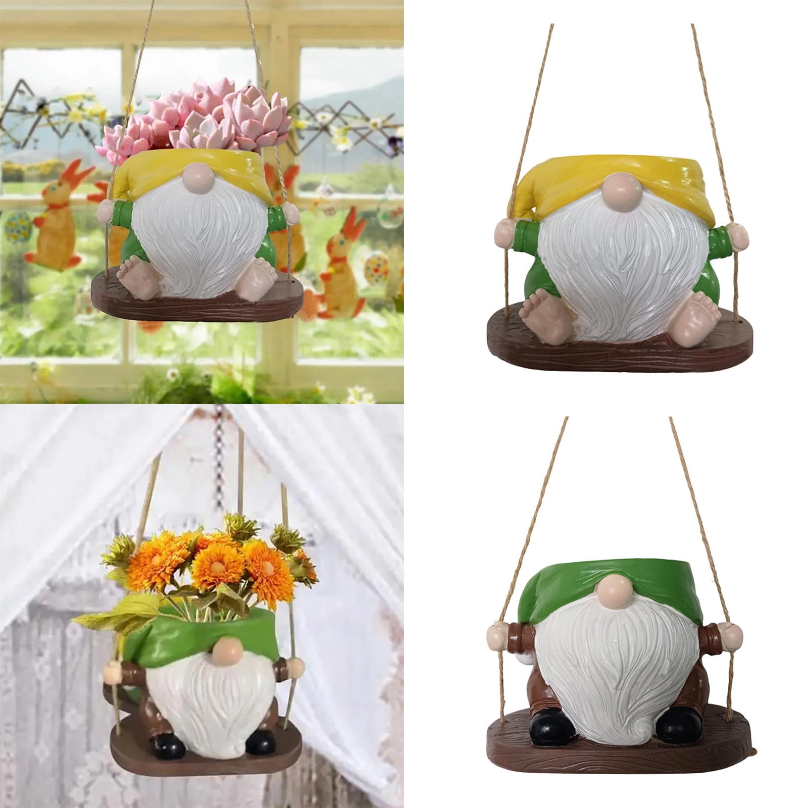 Best Bargains Tpzfurit Dwarf Flower Pot Garden Cute Resin Flower Pot 鈥 ...