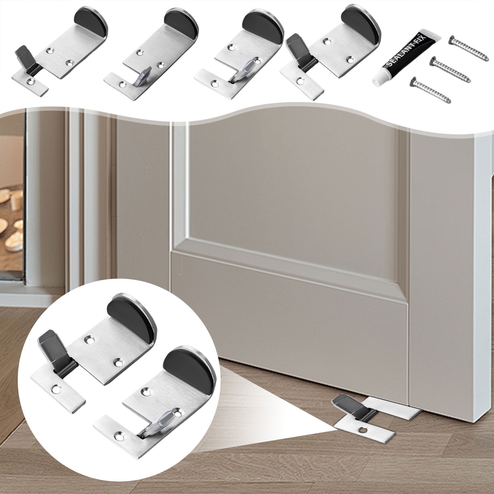 Trending Now Stainless Steel Door Stopper and Blocker Universal Hall ...