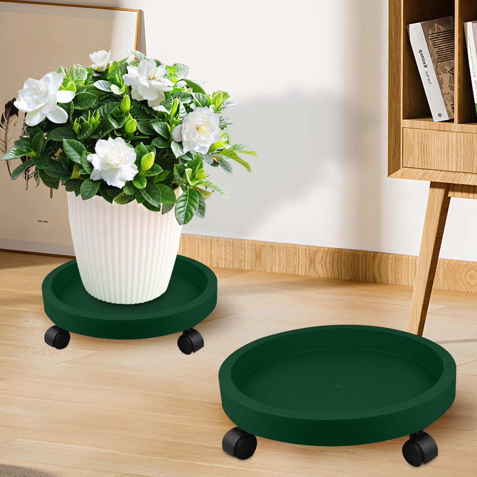 Christmas Clearance Xecvkr Universal Rolling Plant Tray with 360 Degree ...