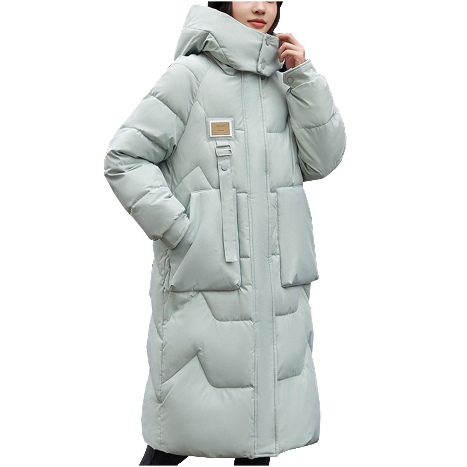 Christmas Clearance! ZVNAΖH Extra Long Puffer Coat Women Plus Size ...