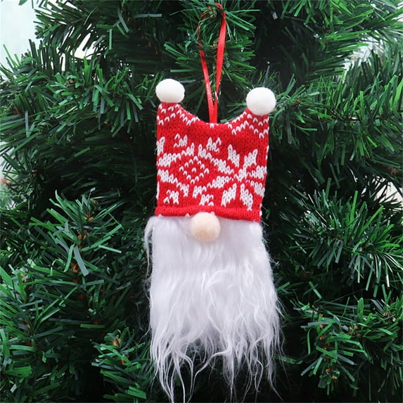 Christmas Cloth Hanging Ornament Small Fabric Pendant Faceless Beard ...