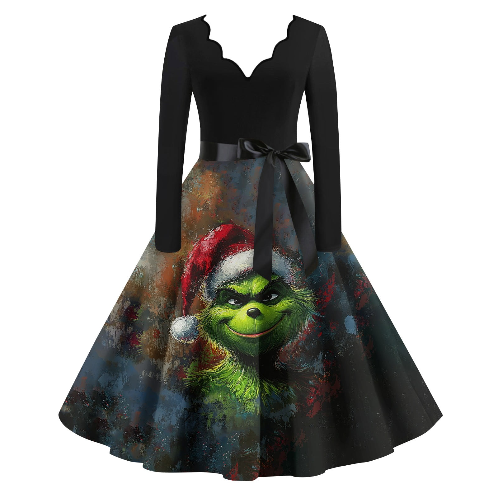 Christmas Clothing Grinch Green Dress Women, Fall 2025 Women's Casual ...