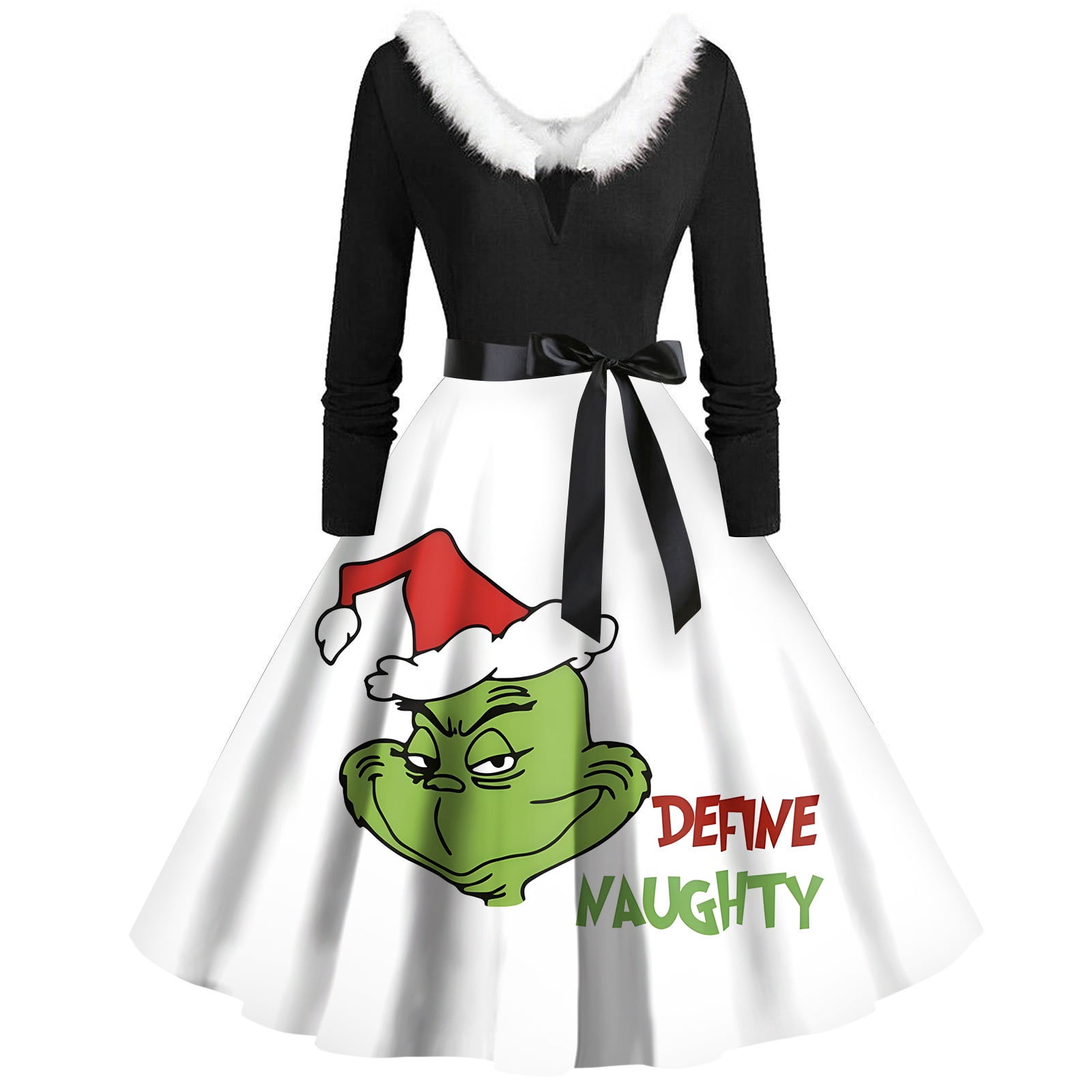 Christmas Clothing Grinch Green Dress Women, Fall 2025 Women's Casual ...