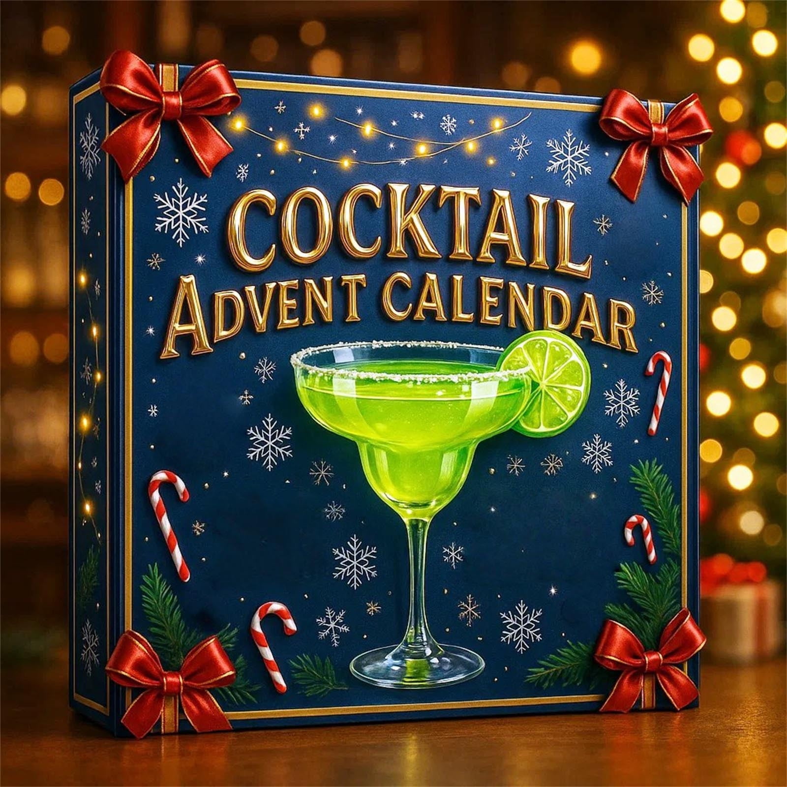 Christmas Cocktail Advent Calendar – 24 Days 2D Acrylic Bottle ...