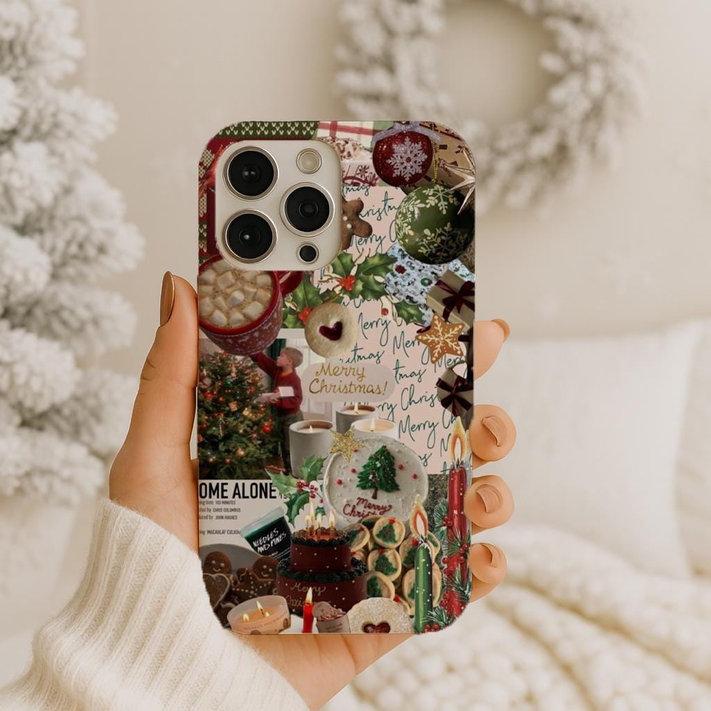 Christmas Collage Phone Case Holiday Gift Friends iPhone 17 11 12 13 14 ...