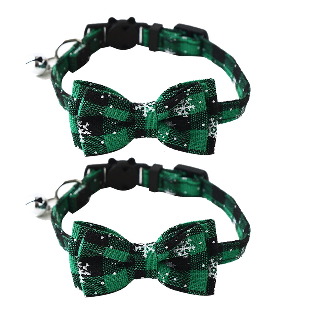 Christmas Collar with Bow tie and Tiny Bell, Adorable Collar with Light ...