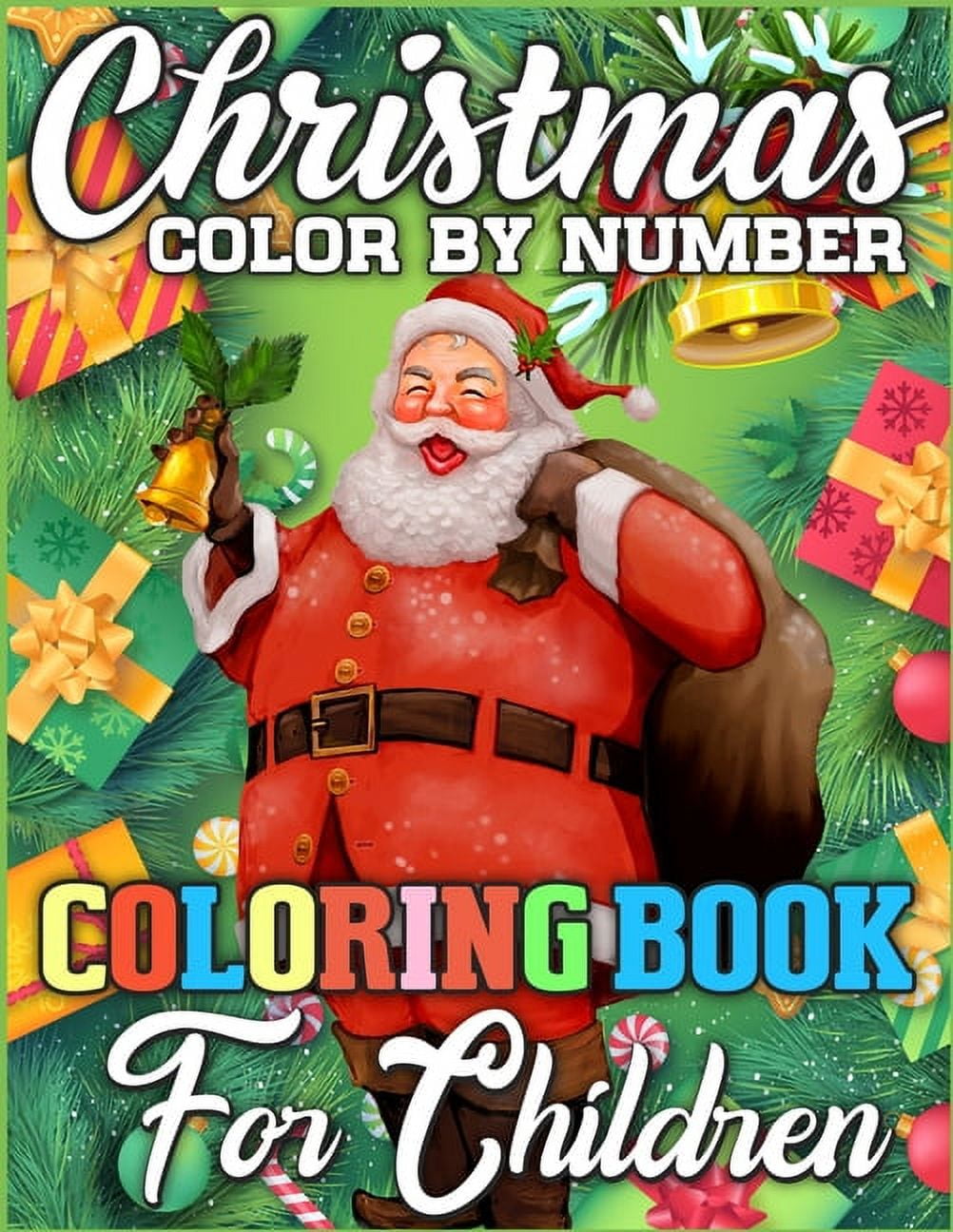 Christmas Color By Number Coloring Book for Children : An Amazing ...