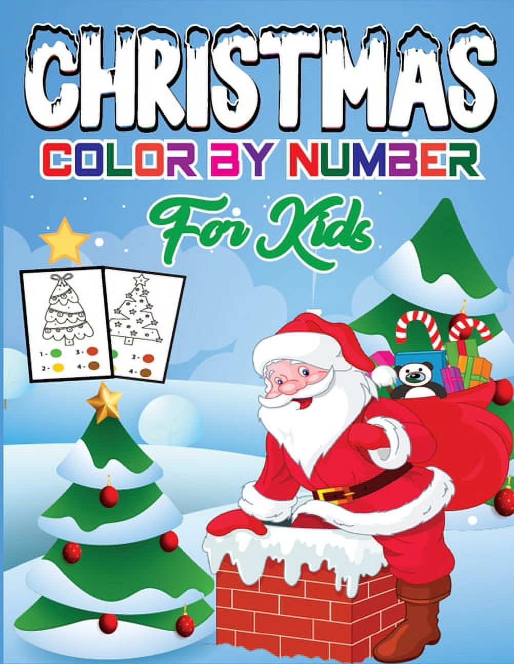 Christmas Color By Number For Kids : Christmas and Winter Themed ...