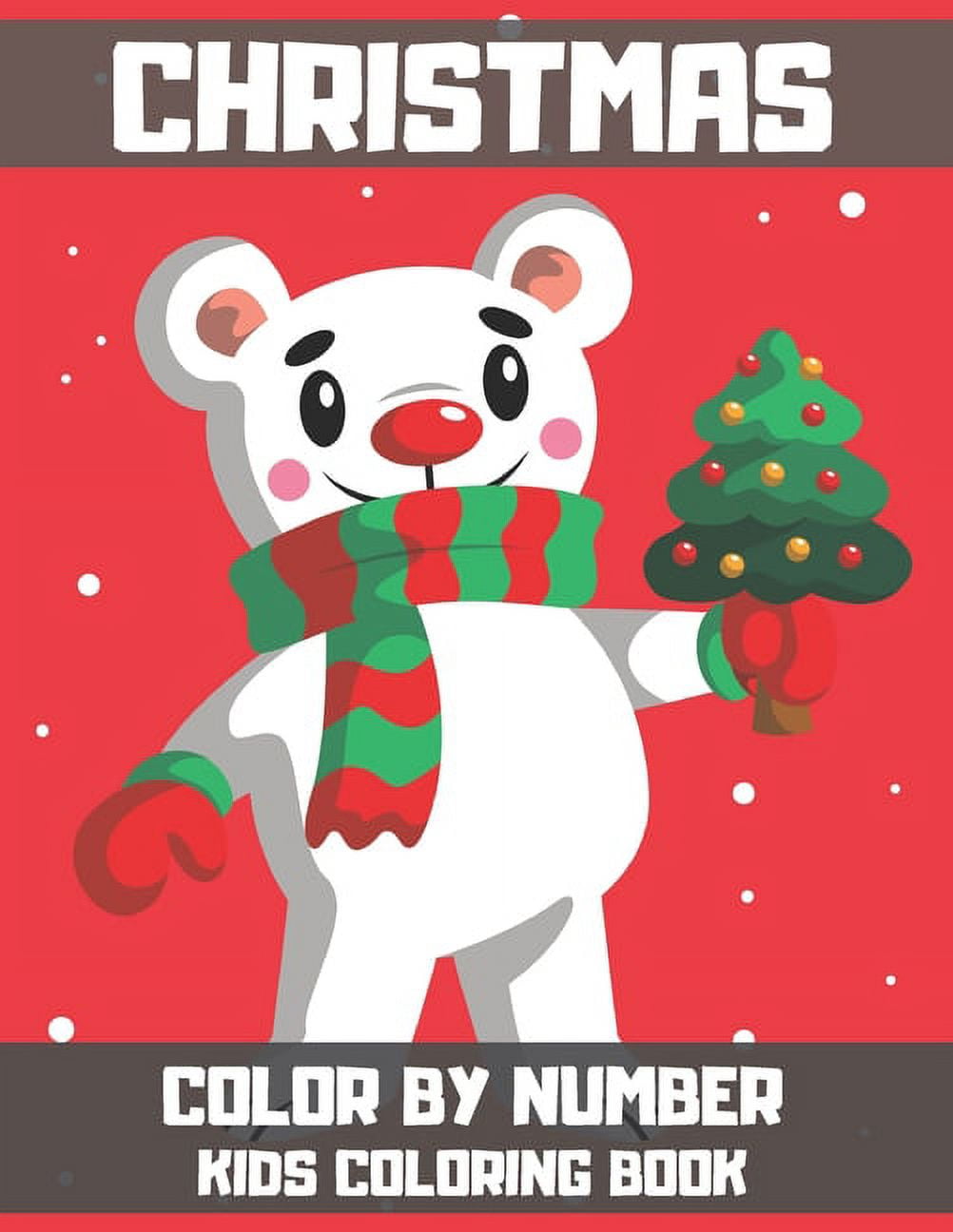 Christmas Color By Number Kids Coloring Book: 50 Color By Number ...