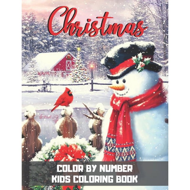 Christmas Color By Number Kids Coloring Book: A Easy and Fun Way to ...