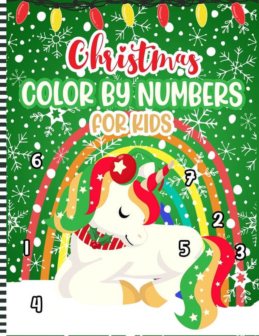 Christmas Color By Numbers For Kids: A Fun Xmas Holiday Color by ...