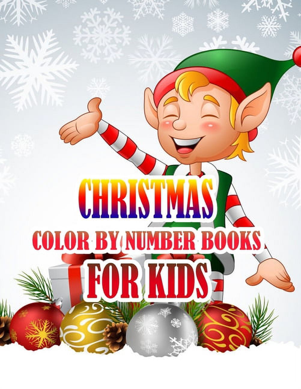 Christmas Color by Number Books for Kids : Coloring Books For Girls and ...