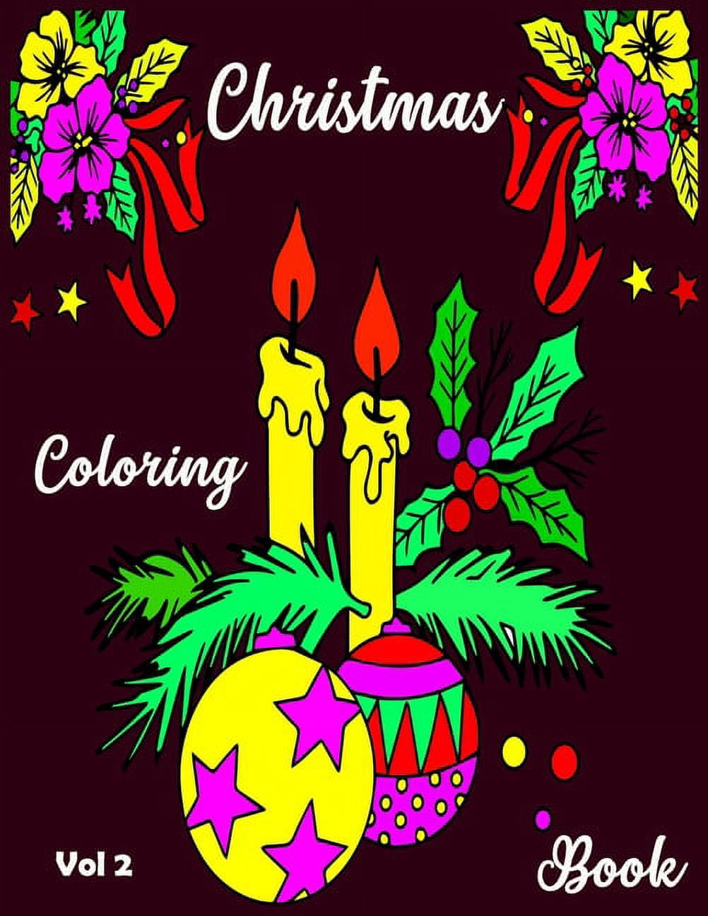 Christmas Coloring Book: A Cute Coloring Book with 50 Christmas ...