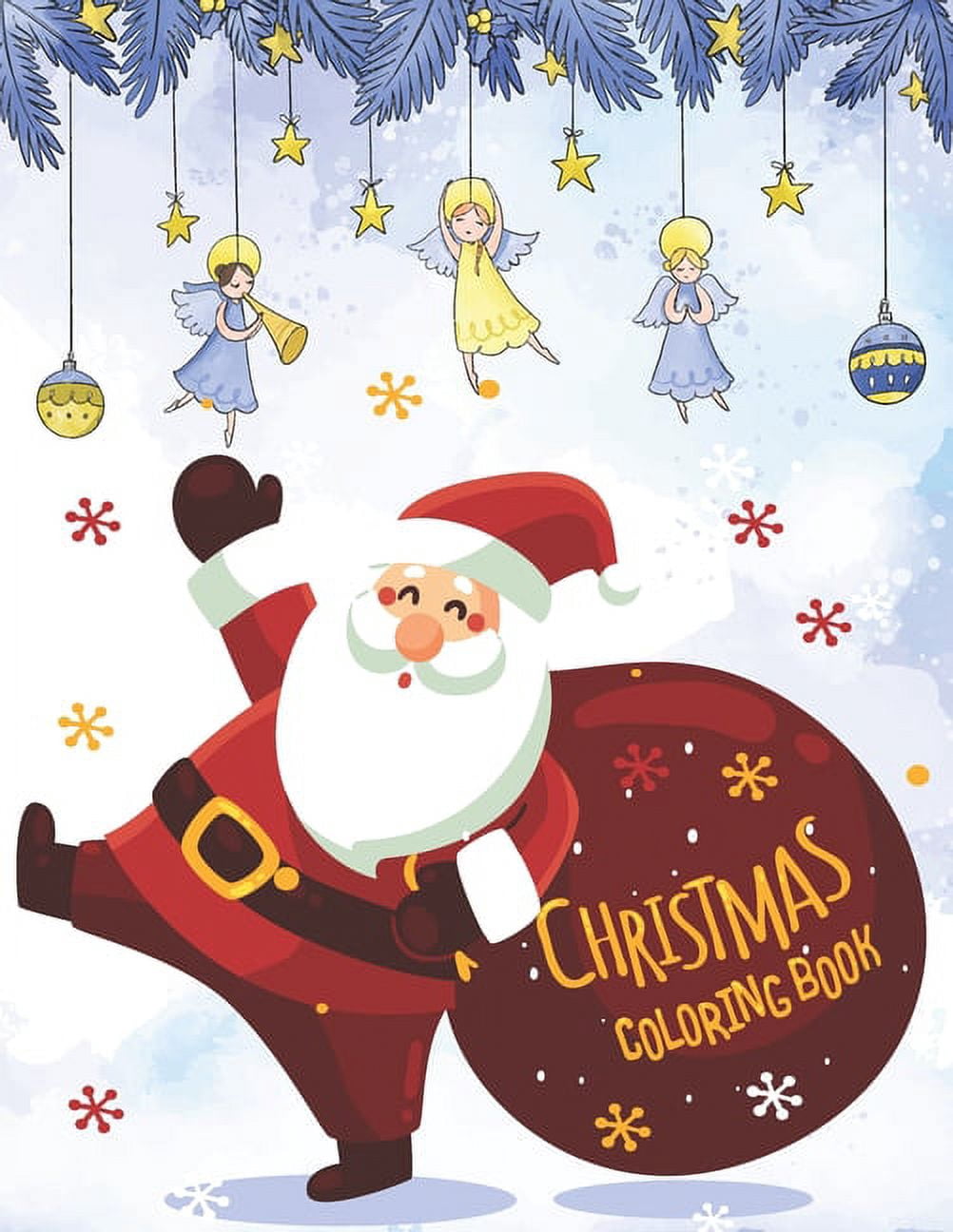 Christmas Coloring Book : A Holiday Adult Coloring Book with Fun, Gift ...