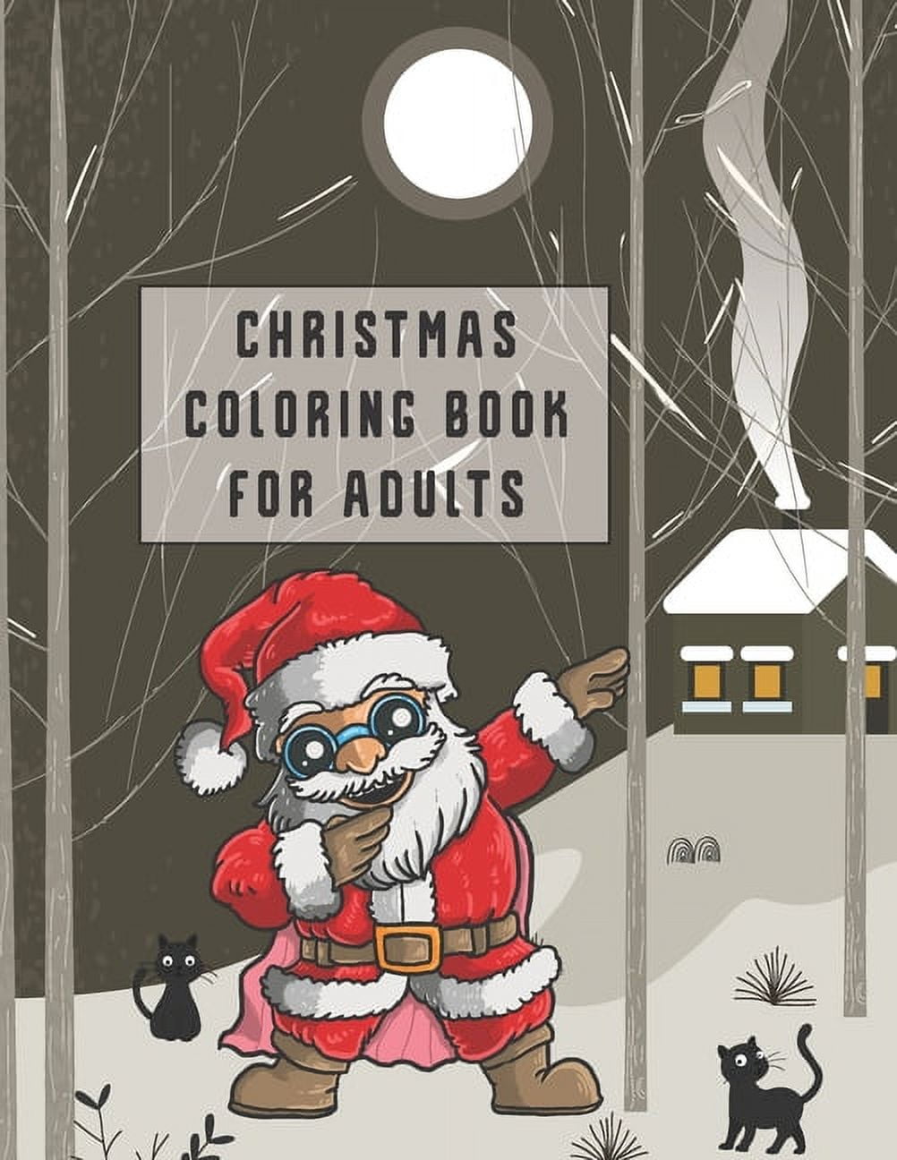 Christmas Coloring Book For Adults: Christmas Adult Coloring Book Easy ...
