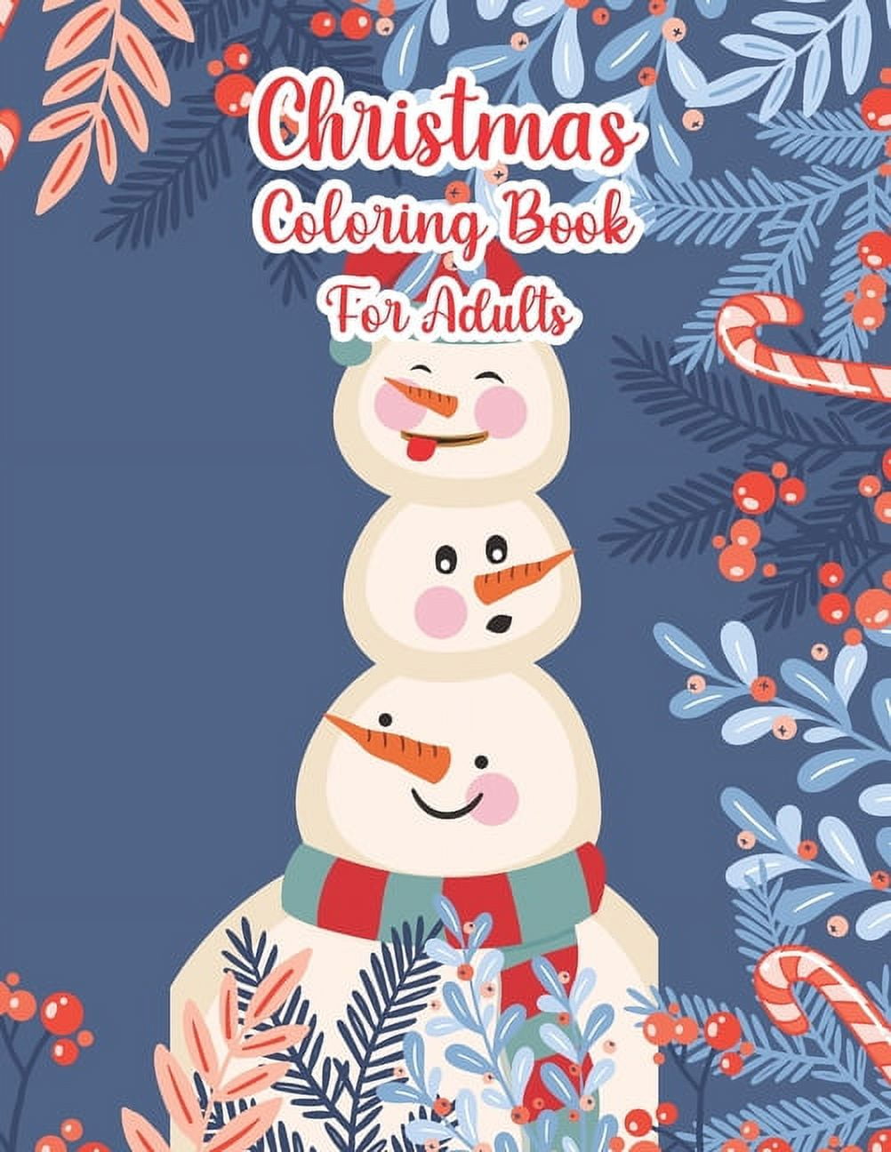 Christmas Coloring Book For Adults: Christmas Adult Coloring Book Old ...