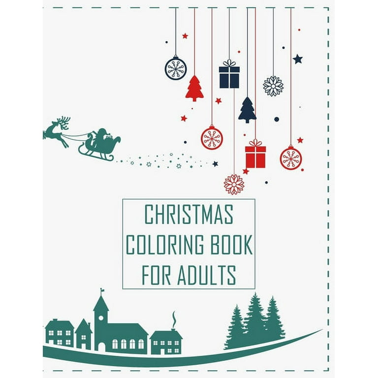 adult coloring book christmas pages