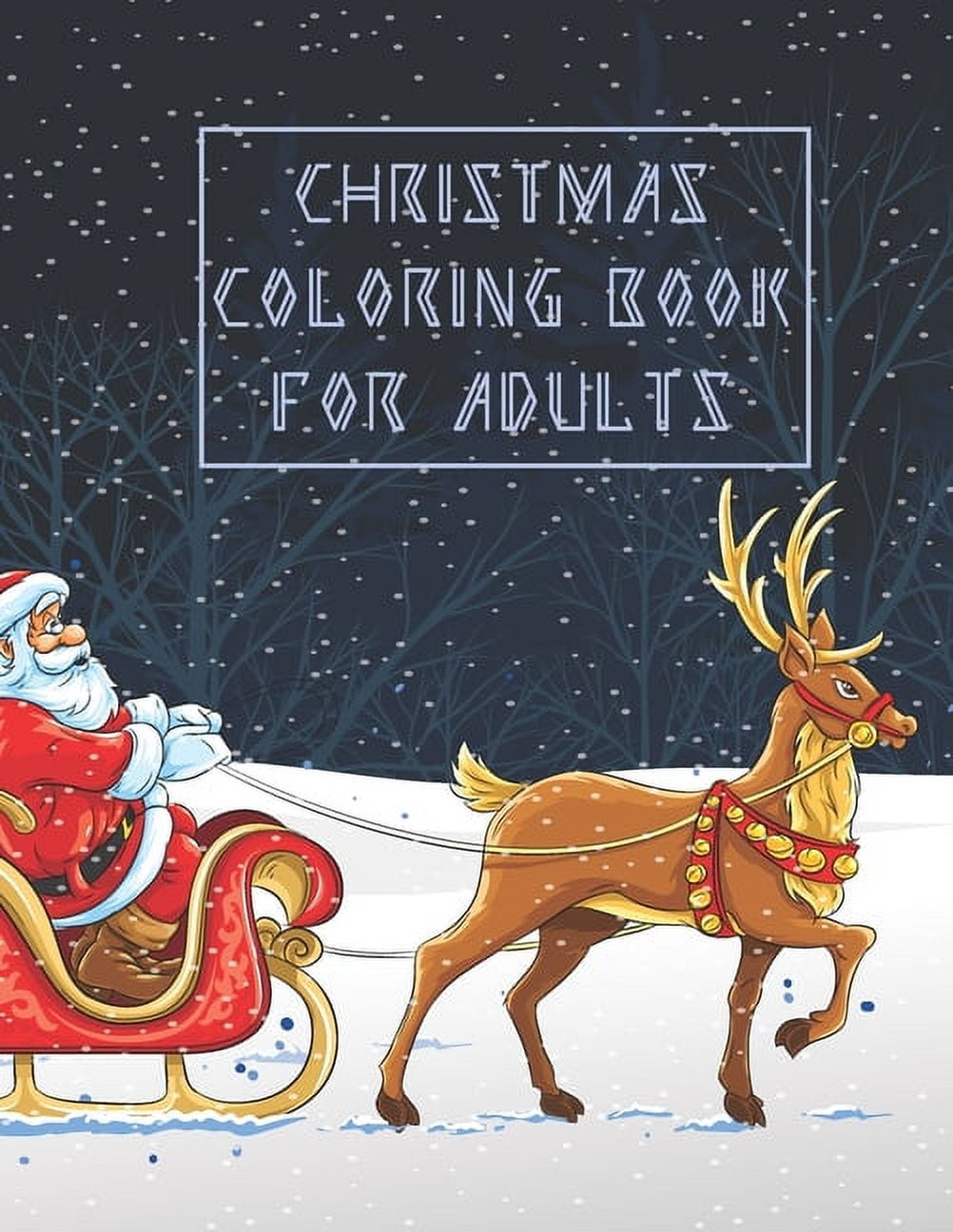 Christmas Coloring Book For Adults: Christmas Adult Coloring Book ...