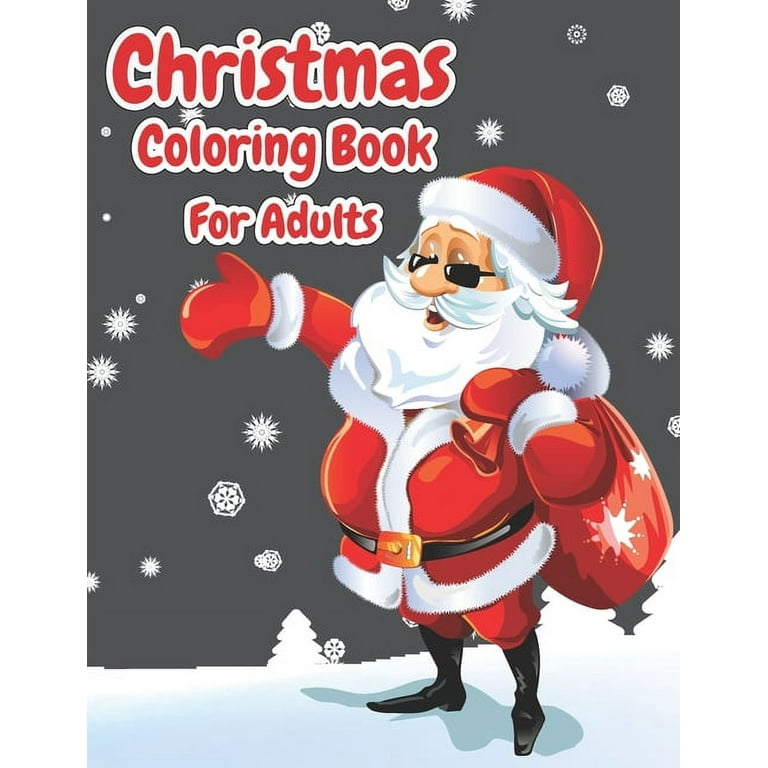 christmas adult coloring book pages