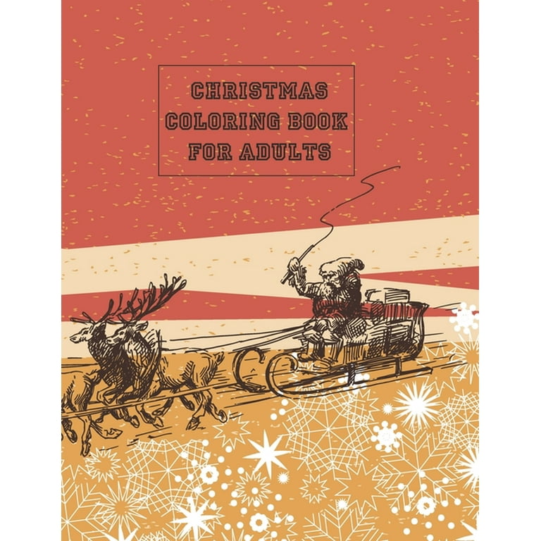 large print christmas coloring book for adults