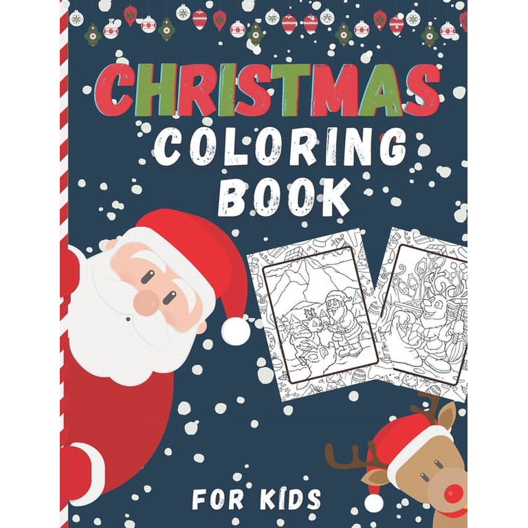 kids holiday coloring book