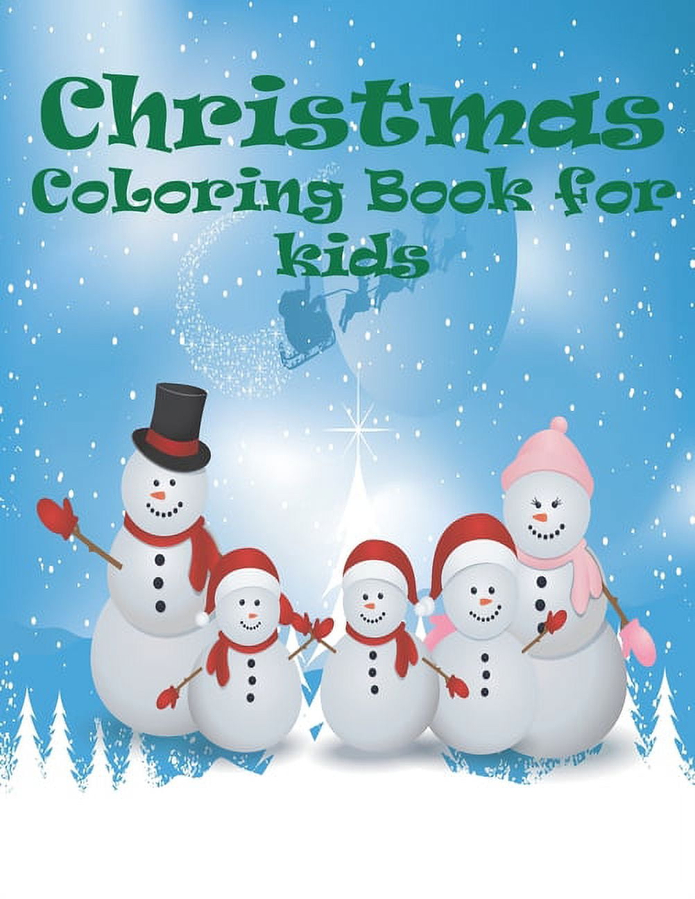 Christmas Coloring Book For Kids: Fun birthday gift for kids or gift ...