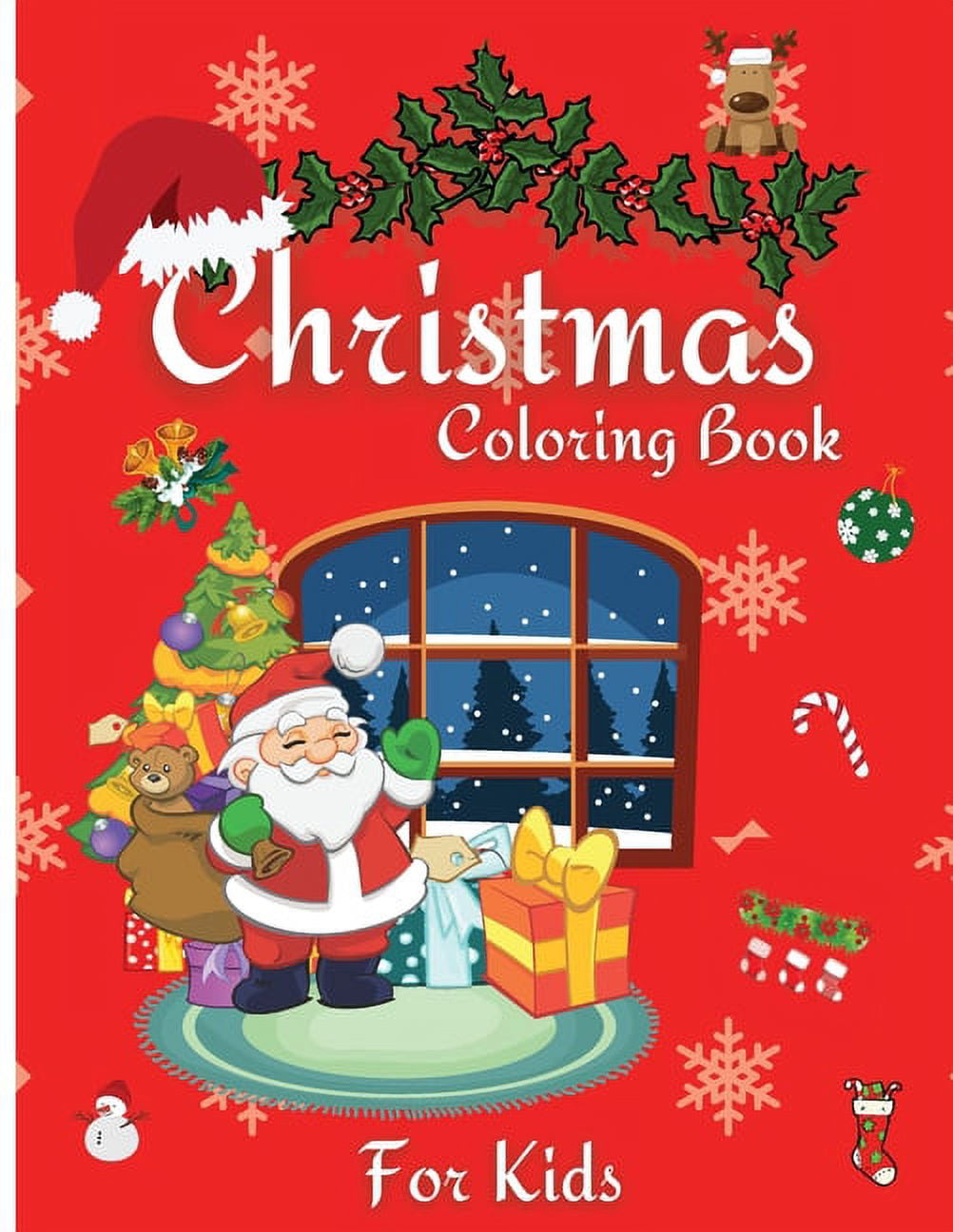 Christmas Coloring Book For Kids: Cute Holiday Coloring Book for Kids ...