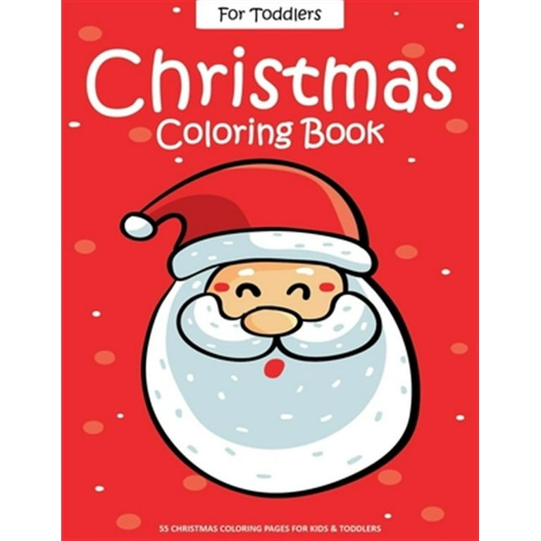 santa coloring pages for toddlers