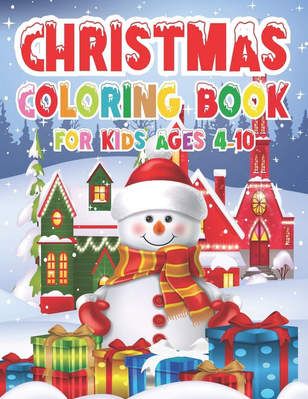 Christmas Coloring Book for Kids - Ages 4-10, (Paperback) - Walmart.com