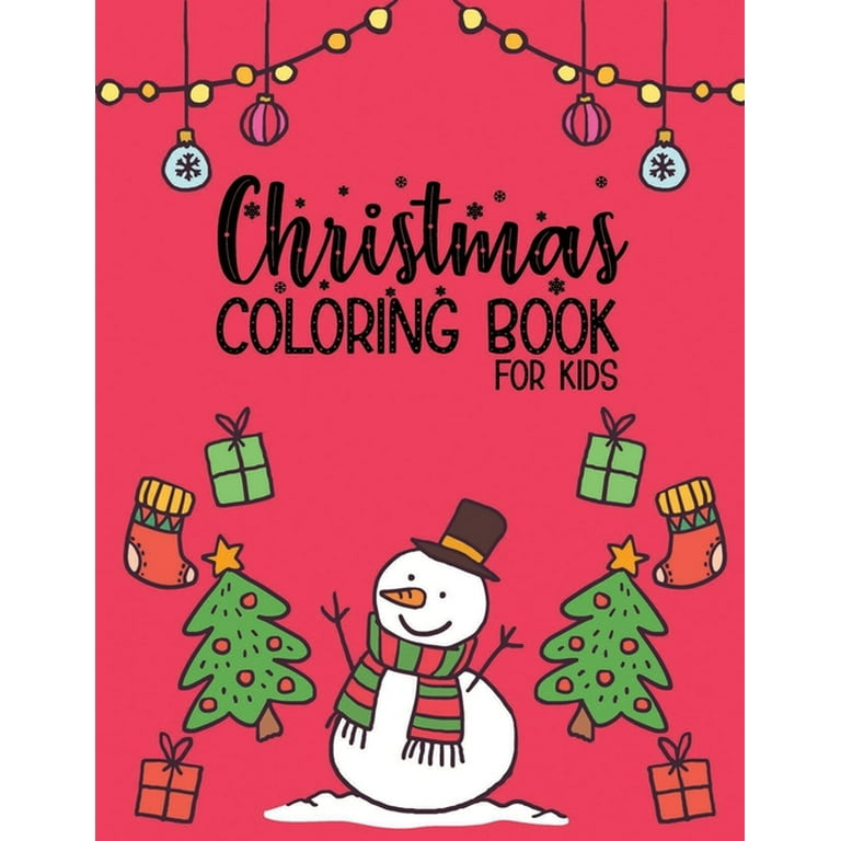 kids holiday coloring book