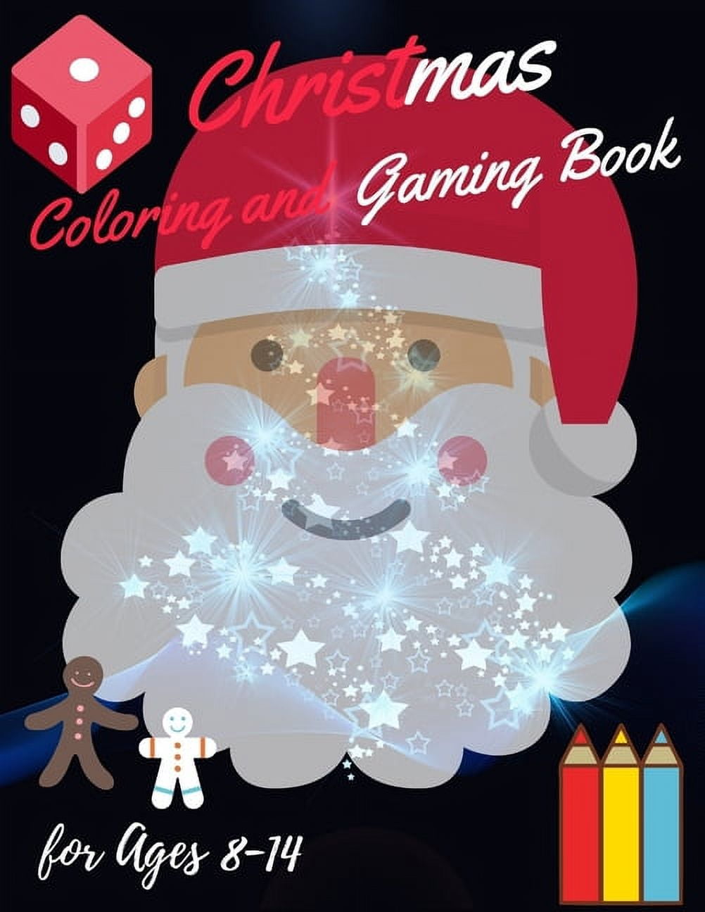 Christmas Coloring and Gaming Book for 8-14: Filled with complex and ...