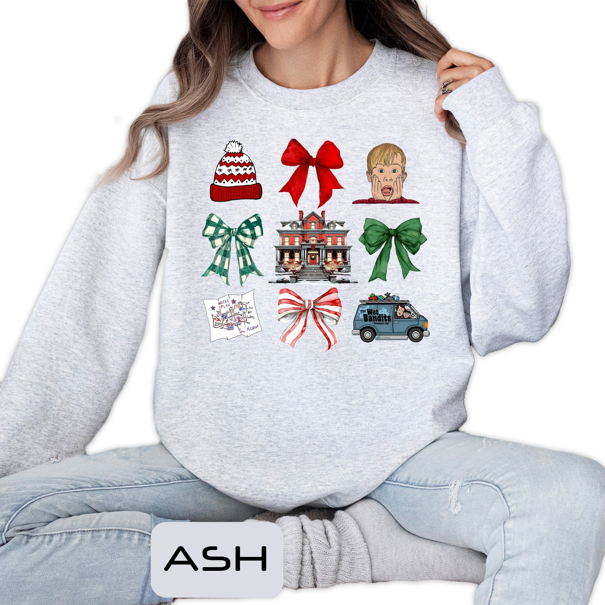Christmas Comedy Movie Crewneck Mens Womens Sweatshirt, Sizes S-XXXL ...
