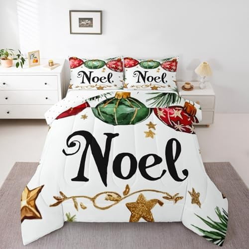 Christmas Comforter Set,Christmas Chalk Light Toddler Bedding Set ...