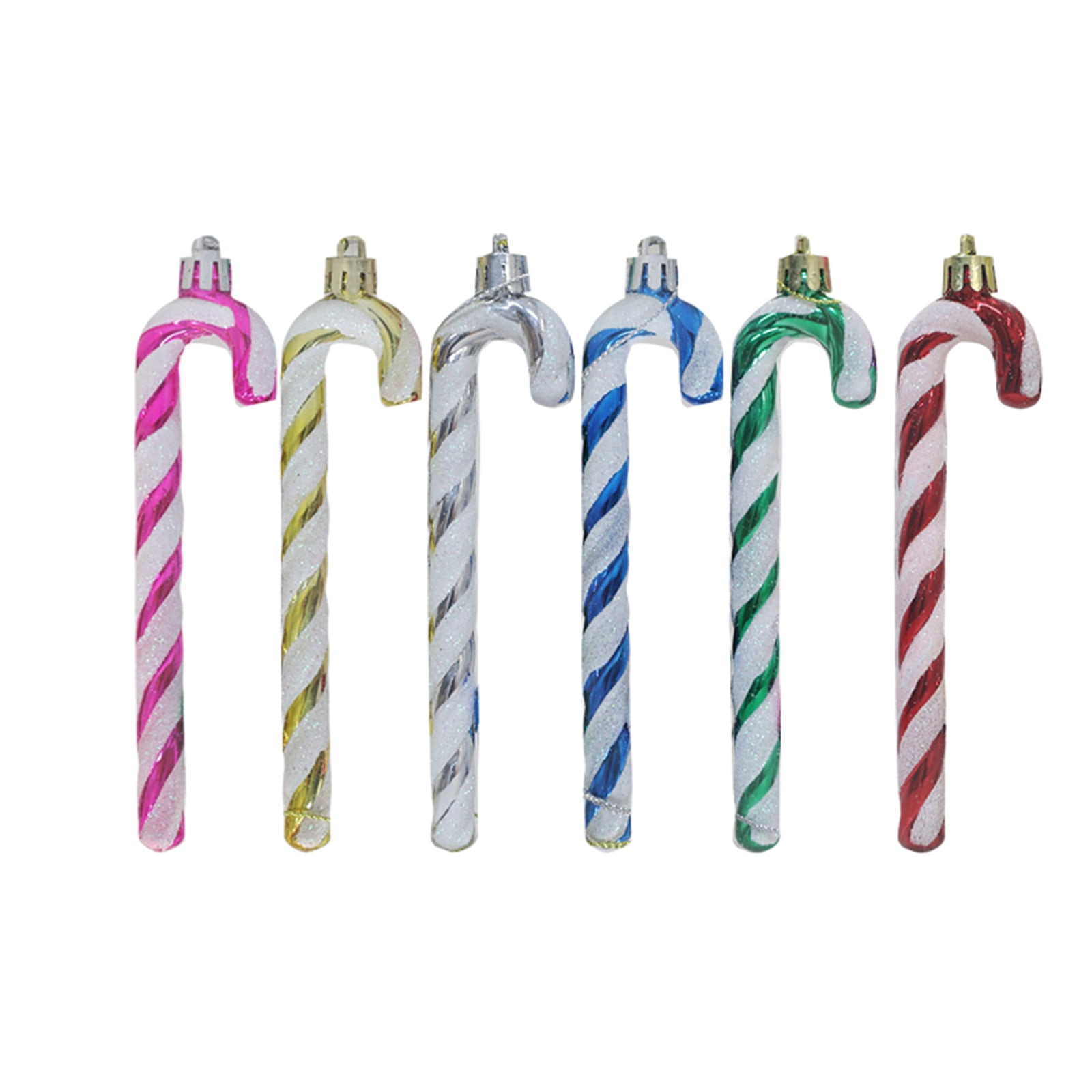 Christmas Concepts® 6 Pack of 13.5cm Glitter Candy Cane Christmas Tree ...