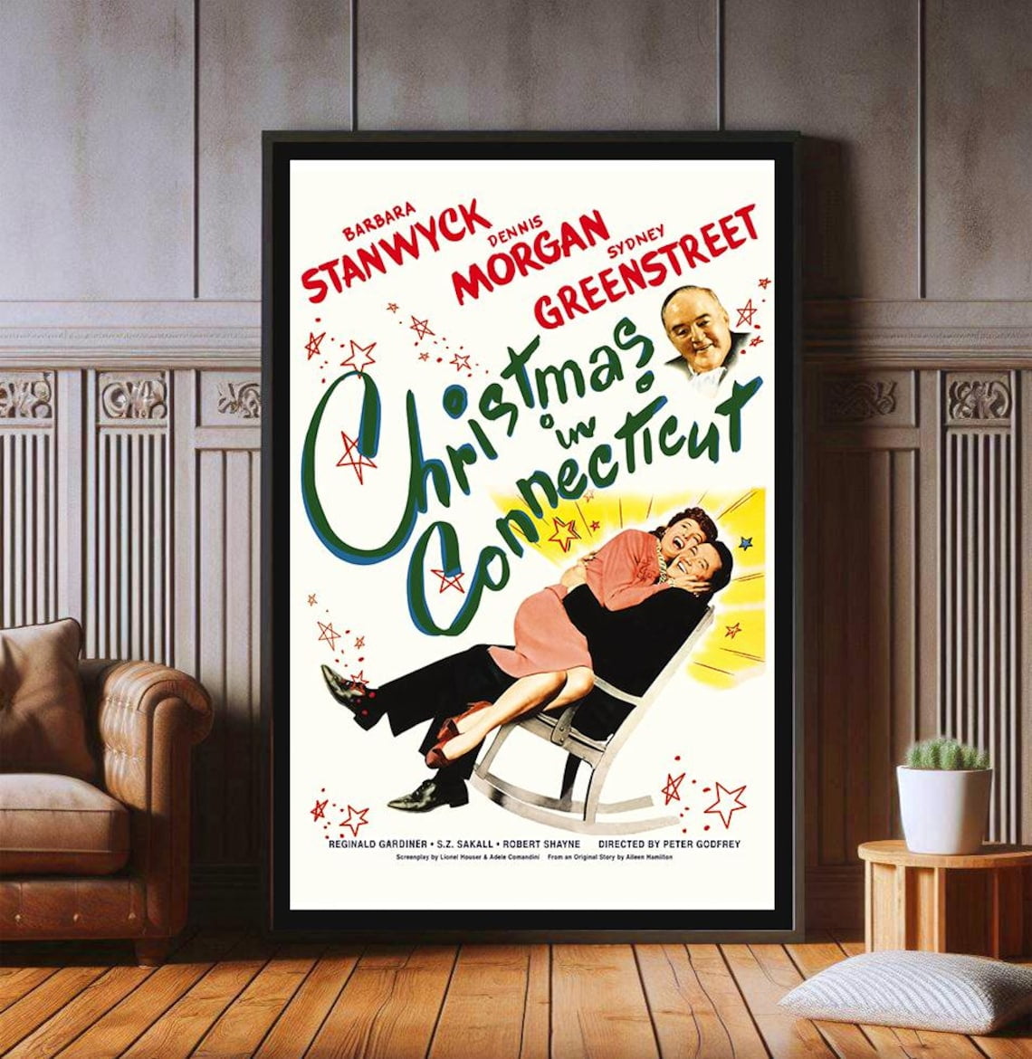 Christmas In Connecticut Film Poster, High Quality Canvas Print, Popular Poster Prints For Wall ...