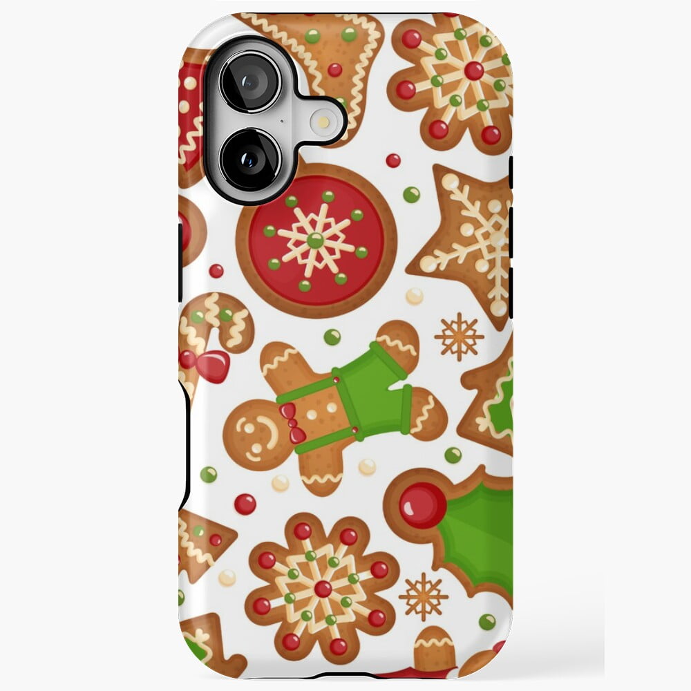 Christmas Cookie Pattern Sweet Holiday Baking Case for iPhone 17 to 11 ...