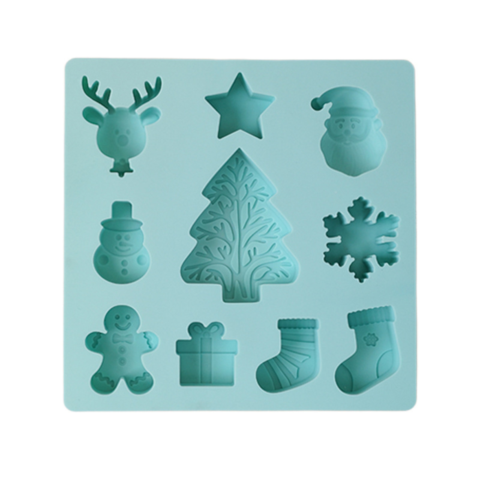 Christmas Cookie Silicone Molds,Holiday Baking Molds，Silicone Cake Mold ...